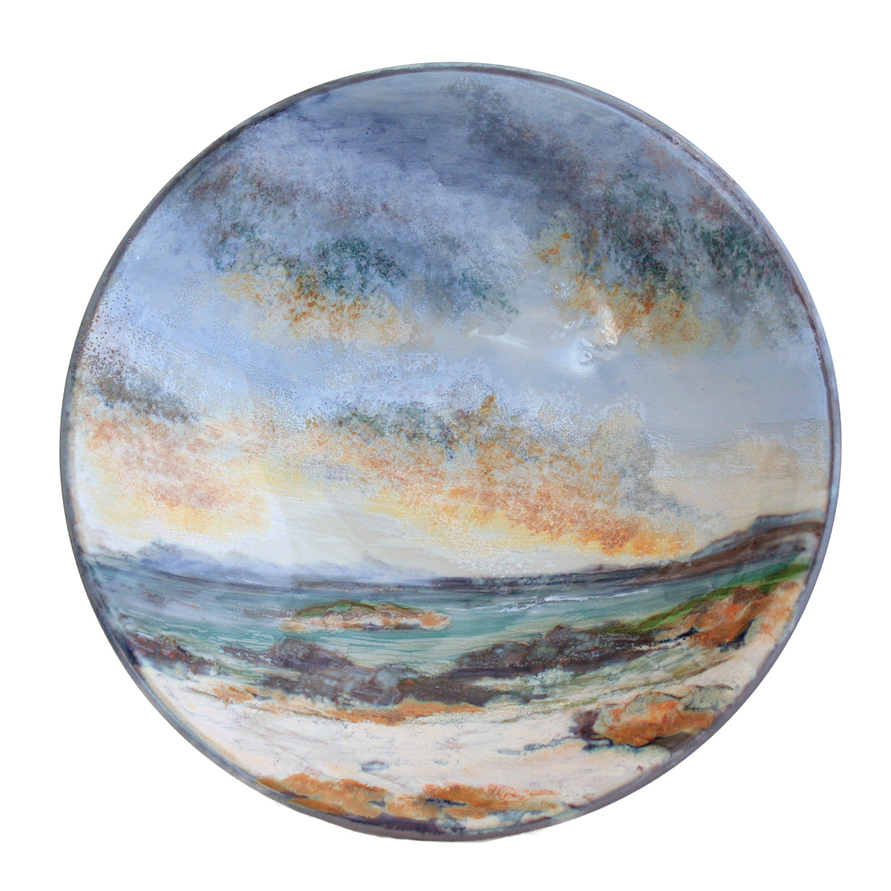 Large Flared Bowl 280mm - Seascape| Highland Stoneware Scotland