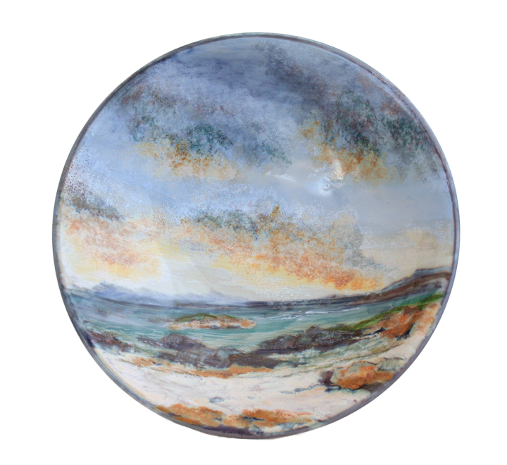 Large Flared Bowl 280mm - Seascape| Highland Stoneware Scotland